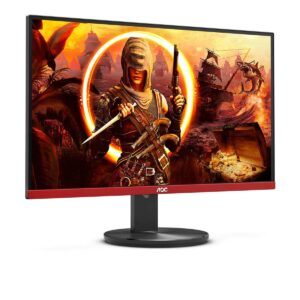 aoc g2590fx 25" framless gaming monitor, fhd 1920x1080, 1ms, 144hz, g-sync compatible+adaptivesync, 96% srgb, displayport/hdmi/vga, vesa, 25 inch, black / red