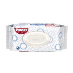 huggies simply clean baby wipe 7.7 inch x 6.6 inch fragrance free baby rp 1 ct - 0036000487551