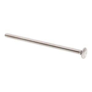 prime-line 9062614 carriage bolts, 1/4 in-20 x 5 in, grade 18-8 stainless steel (10 pack)