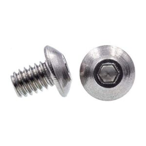 prime-line 9168812 socket cap screws, button head, hex (allen) drive, #8-32 x 1/4 in, grade 18-8 stainless steel (10 pack)