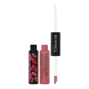 rimmel london provocalips 16hr kiss-proof lip color - two-step liquid lipstick to lock in color and shine - 215 summer lovin, .14 fl.oz.