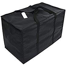 insulated nylon heated pizza/food delivery bag black food packing nylon bag by 23in by 13in by 15inch black