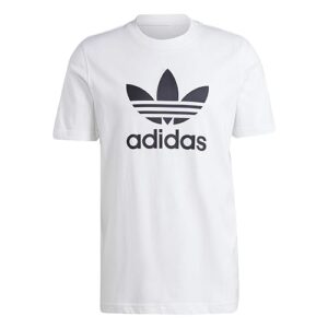 adidas originals baby boys trefoil tee shirt, white/black, 18 months us