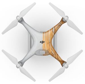 design skinz design skinz marble & wood mix v1 full-body wrap decal skin-kit compatible with the drone dji phantom 4