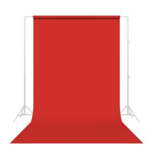 savage seamless paper photography backdrop - color #8 primary red, size 86 inches wide x 36 feet long, backdrop for youtube videos, streaming, interviews and portraits - made in usa