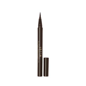 stila waterproof liquid eye liner, stay all day makeup with fine brush tip lasting satin finish, smudge-proof & transfer-resistant