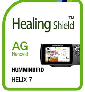 screen protector compatible with humminbird helix 7, anti-glare matte screen protector lcd shield guard healing shield outdoor film (for helix 7)