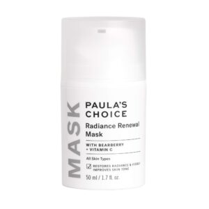 paula's choice radiance renewal night mask with arbutin and niacinamide, overnight face mask