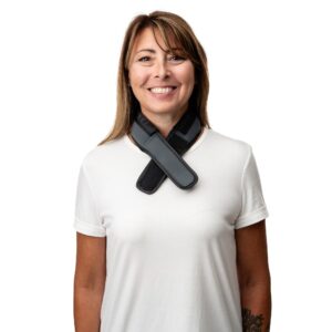 flexifreeze cooling collar - neck cooling ice wrap, charcoal