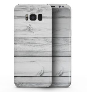 design skinz design skinz white & gray wood planks full-body wrap decal skin-kit for the galaxy s7 edge