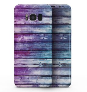 design skinz design skinz pink & blue dyed wood full-body wrap decal skin-kit for the galaxy s7 edge