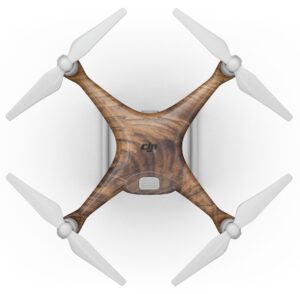 design skinz design skinz raw wood planks v11 full-body wrap decal skin-kit compatible with the drone dji phantom 4 pro