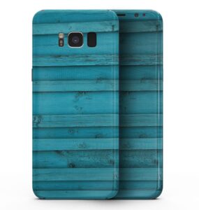 design skinz design skinz signature blue wood planks full-body wrap decal skin-kit for the galaxy s9