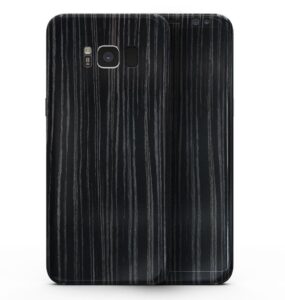 design skinz design skinz black wood texture full-body wrap decal skin-kit for the galaxy s9 plus