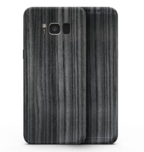 design skinz design skinz dark ebony woodgrain full-body wrap decal skin-kit for the galaxy s8