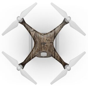 design skinz design skinz rough textured dark wooden planks full-body wrap decal skin-kit compatible with the drone dji spark