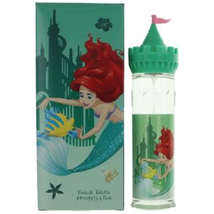 disney princess castle collection eau de toilette spray, ariel, 3.4 ounce