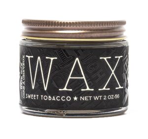 18.21 man made hair styling product, 2oz. original sweet tobacco scent in wax with low shine finish