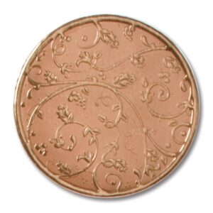 paperdirect swirled leaves embossed bronze foil seals, 32 count