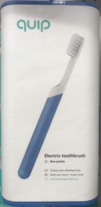 quip electric toothbrush (blue plastic)