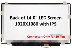 fullcom new 14.0" ips fhd (1080p) laptop led lcd replacement screen/panel compatible with hp 14-ak040wm (ae85)