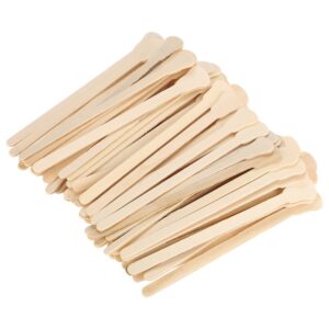 100pcs disposable wooden waxing spatulas tongue depressor wax applicator sticks facial cream spatulas small wood craft sticks for waxing body hair care