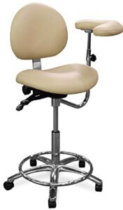 dentists unite 311-220 ergonomic dental assistant stool with body arm