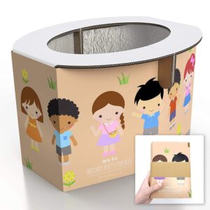 zensuno emergency foldable portable disposable hygienic instant potty for kids toddlers small children and babies, great for road trip, camping, traveling, hiking and car essential (3 pack, age 4-6)