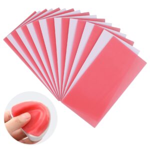 base plate wax orthodontic dental wax sheets 20pcs, red utility bite wax denture casting wax sheet supply for modelling|filling|lab equipment - 12 months warranty