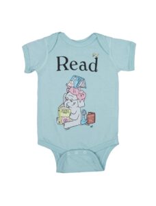 out of print elephant & piggie read baby bodysuit 6 months