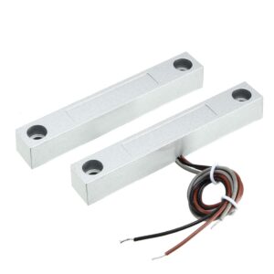 uxcell rolling door contact magnetic reed switch alarm with 3 wires for n.o./n.c. applications mc-58