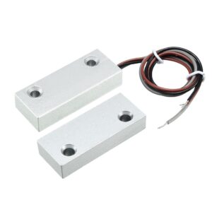 uxcell rolling door contact magnetic reed switch alarm with 3 wires for n.o./n.c. applications mc-52