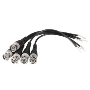 uxcell 5pcs 19cm 1 male bnc video coaxial extension connector cable for video camera cctv