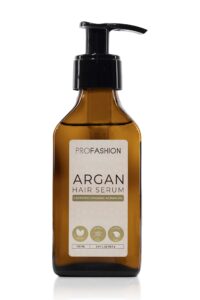 profashion argan oil hair serum - hair care for dry damaged hair - smoothing serum for hair - anti frizz serum - renewing argan oil hair treatment with hydrolyzed keratin for hair conditioning, 2.4 oz