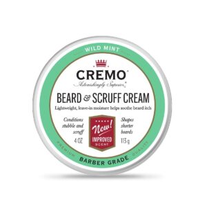 cremo one-for-all beard & scruff cream, mint blend, 4 ounce (pack of 2)