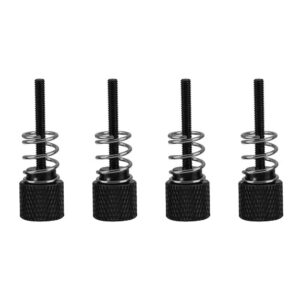 rcher-r cpu water cooling block screw,4pcs aluminum m3 installation screws for cpu water cooling block for intel 1150/1151 / 1155/1156 / 1366/775(black)