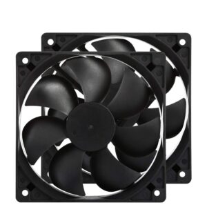 120mm case fan 120x120x25mm 12cm computer pc fan dc 12v 2wire 3pin connector cooling fan 1600rpm 2-pack