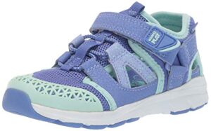 stride rite baby-girl's made2play nesta -boy's machine washable sandal athletic sneaker, blue, 5 w us toddler