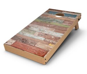 design skinz wood skin set for cornhole (skin only) - vintage wood planks