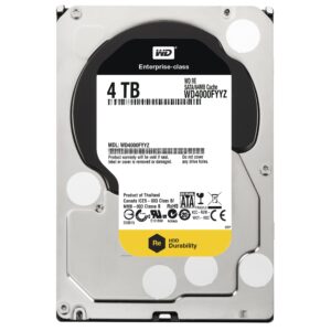 wd 4tb 3.5 inch sata iii, 7200 rpm, 64 mb cache enterprise hard drive (wd4000fyyz) (renewed)