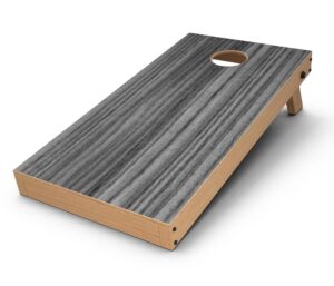 design skinz wood skin set for cornhole (skin only) - dark ebony woodgrain