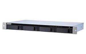 qnap ts-431xeu-2g 4-bay 1u short-depth rackmount nas with 10gbe sfp+ port 32tb bundle with 4x 8tb seagate ironwolf