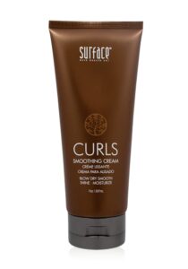 surface curls smoothing cream - natural cruelty-free moisture, shine and softness, 7 oz.