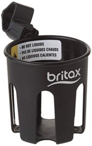 britax stroller cup holder, black - compatible with single b agile, b free, pathway and b lively strollers