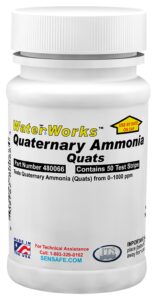 industrial test systems 480066 industrial test systems 480066 waterworks quaternary ammonia in water test strips, bottle of 50 tests