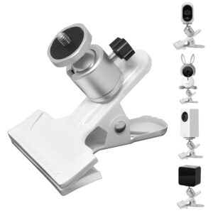 metal mount-desk rotating clip clamp holder stand with 1/4" screw ball head for wyze cam v3/pro,for wyze cam pan/v3,for oculus sensor,for htc vive base station,for arlo and other home security camera