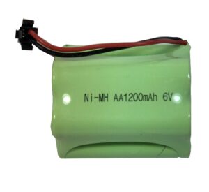 6v 1200mah ni-mh aa rechargeable battery pack with sm 2p plug