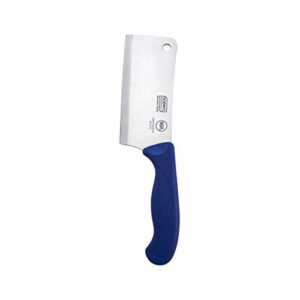 hoffritz commercial german steel cleaver knife with non-slip handle for home and professional use, 6-inch, navy