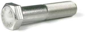 1/4-28 x 2 hex cap screws 316 stainless steel, (quantity: 500 pcs) fine thread, partially threaded