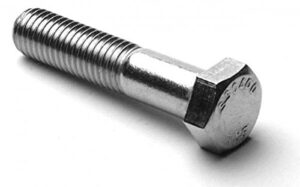 1 1/8-7 x 5 1/2 hex cap screws 18-8 stainless steel, (quantity: 12 pcs) coarse thread, partially threaded